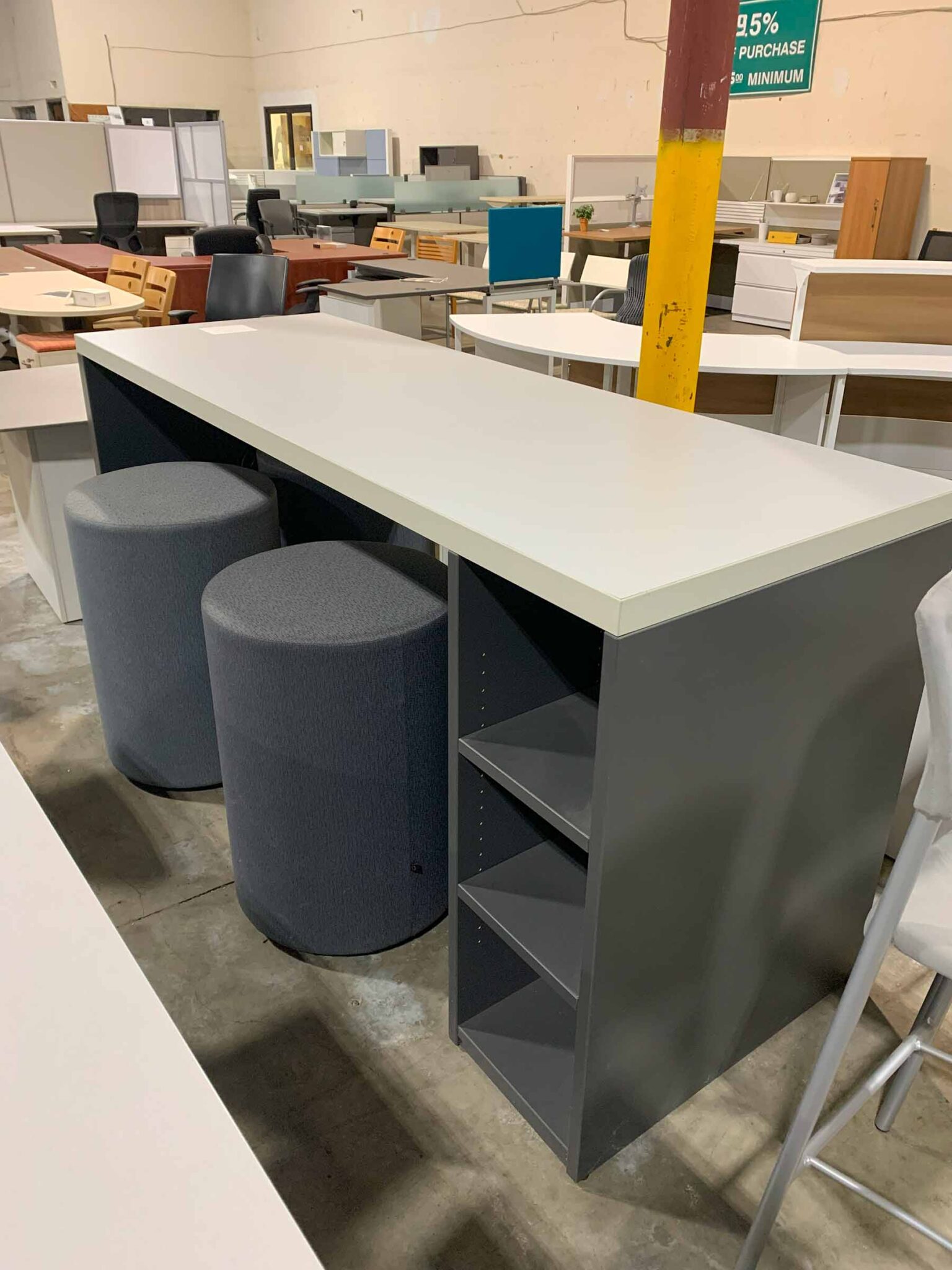 Artopex Collaboration Table with shelf Storage | Capital Furniture