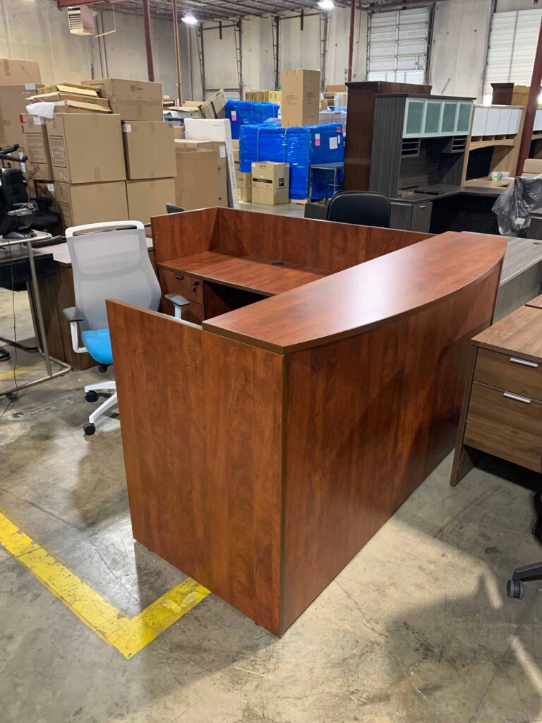 Cherryman L Shape Reception Desk | Capital Furniture