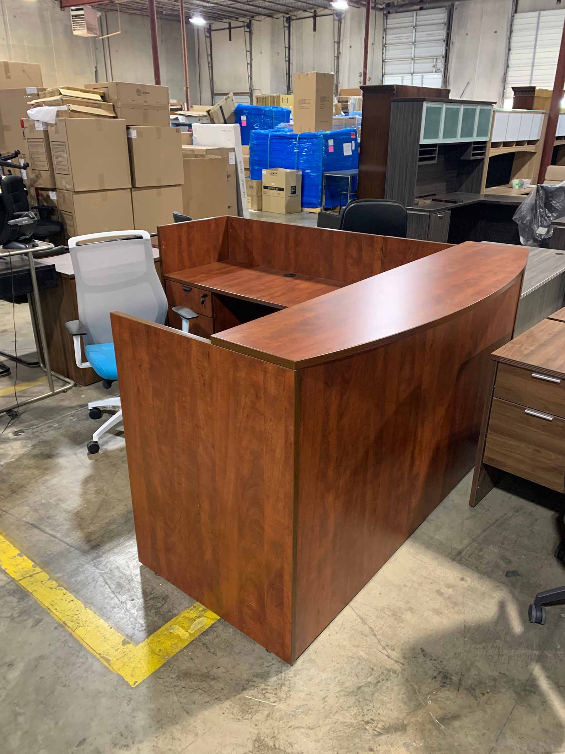 Cherryman L Shape Reception Desk | Capital Furniture