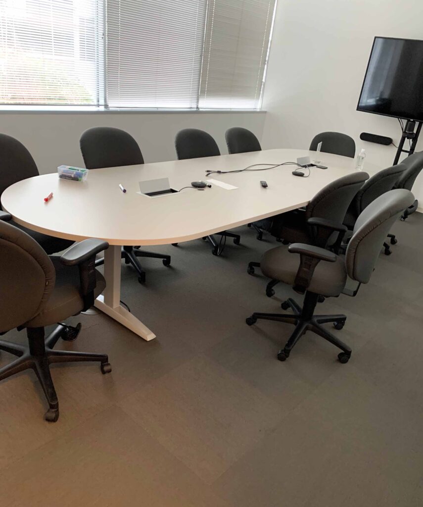HON Racetrack Conference Table with Power | Capital Furniture