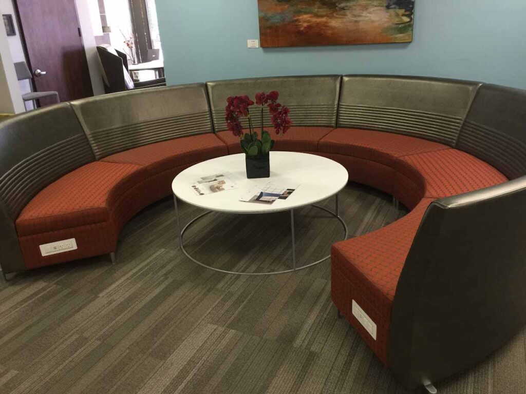 JSI Connect Series ¾ Round Modular Lounge Unit | Capital Furniture