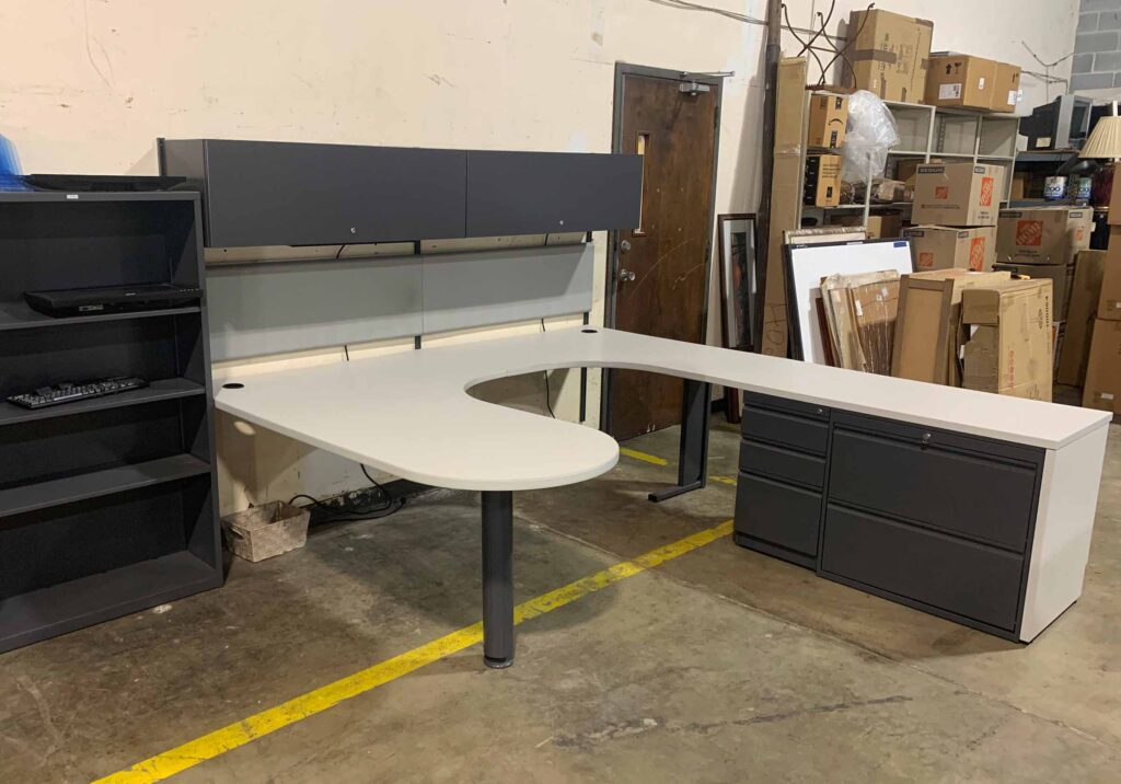 Open Plan Modular Wall Mounted U Shape Desk | Capital Furniture