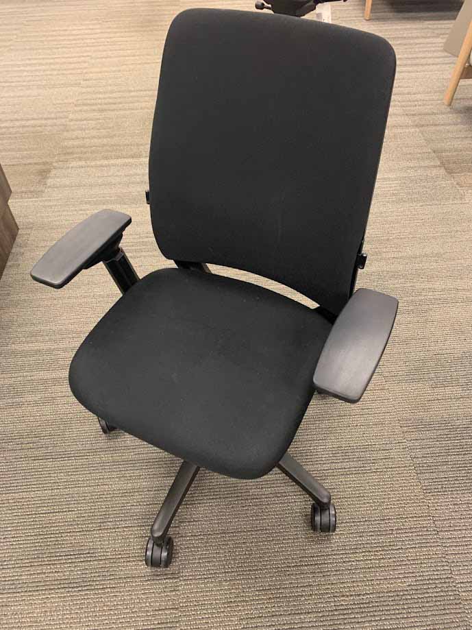 Steelcase AMIA High Back Task Chair- BLACK FABRIC | Capital Furniture